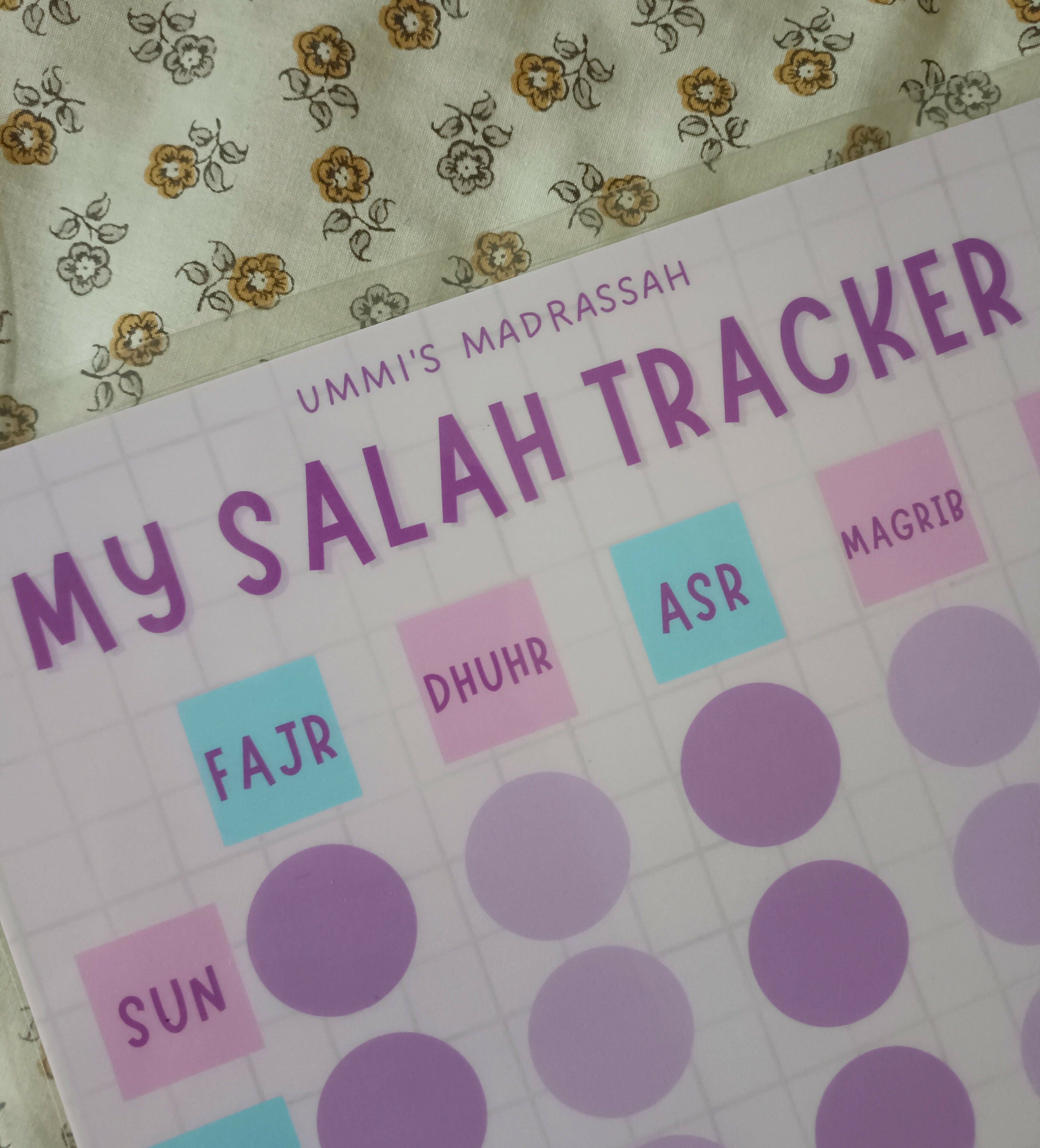 MY SALAH TRACKER – The Islamic Kid Store